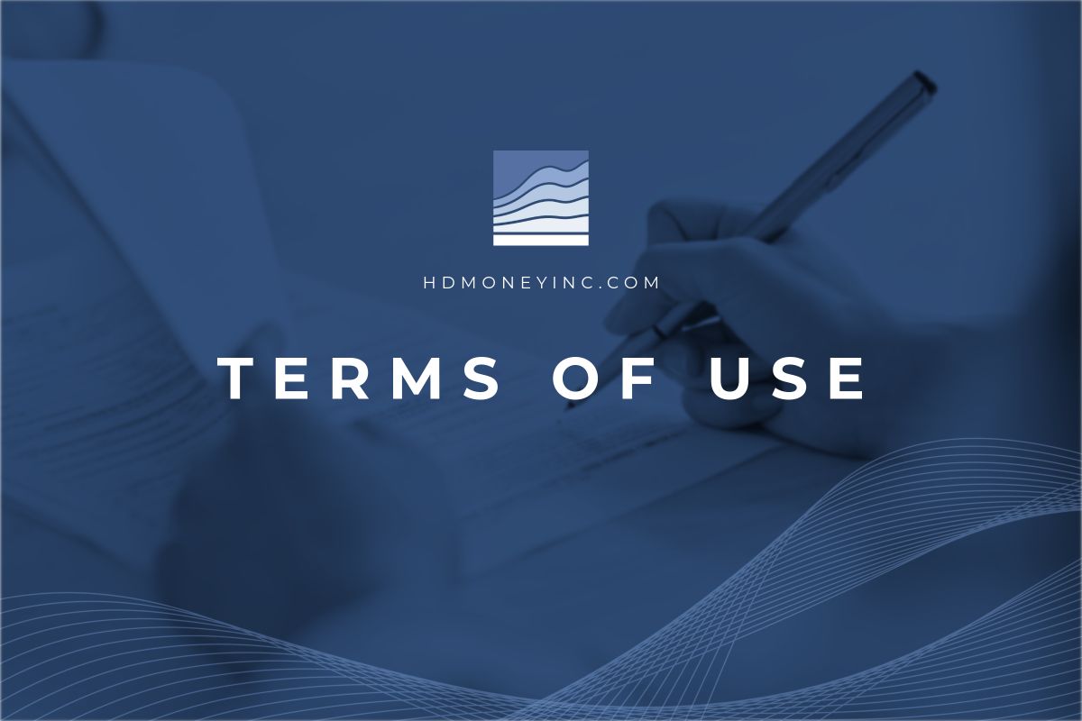 Terms of Use | HD Money Inc | Sarasota, FL & St. Petersburg, FL